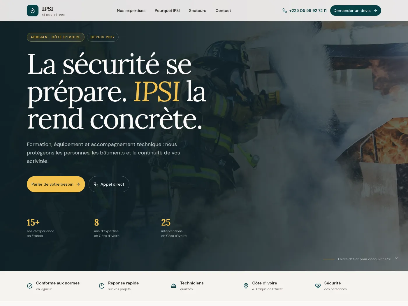 IPSI Sécurité Pro Website