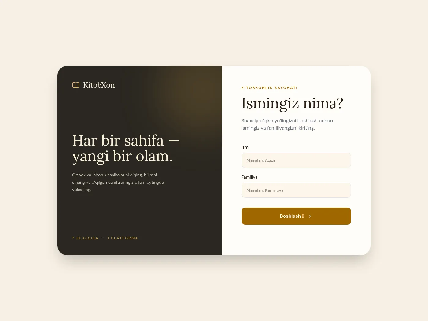 KitobXon Platform