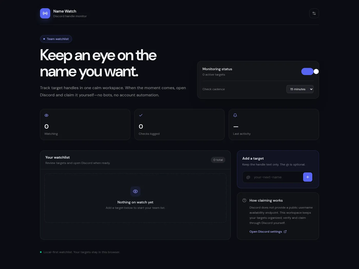 Discord Name Snapper