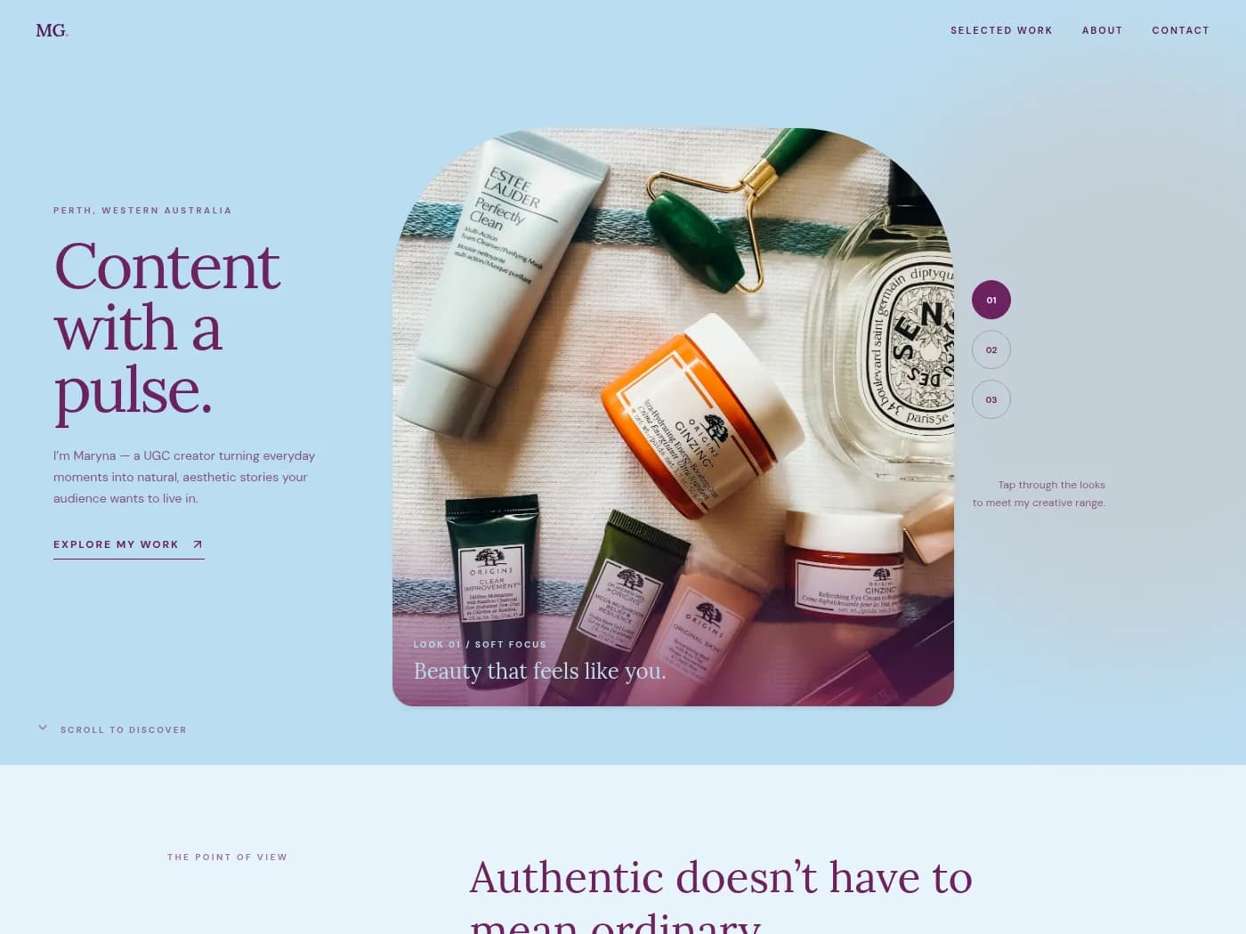MarynaUGC Portfolio Site