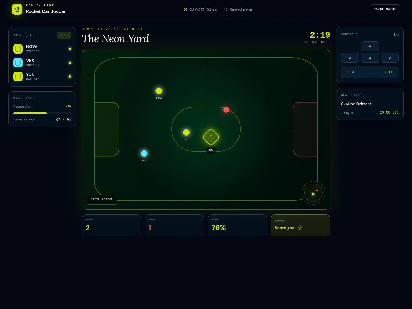 Rocket Car Soccer