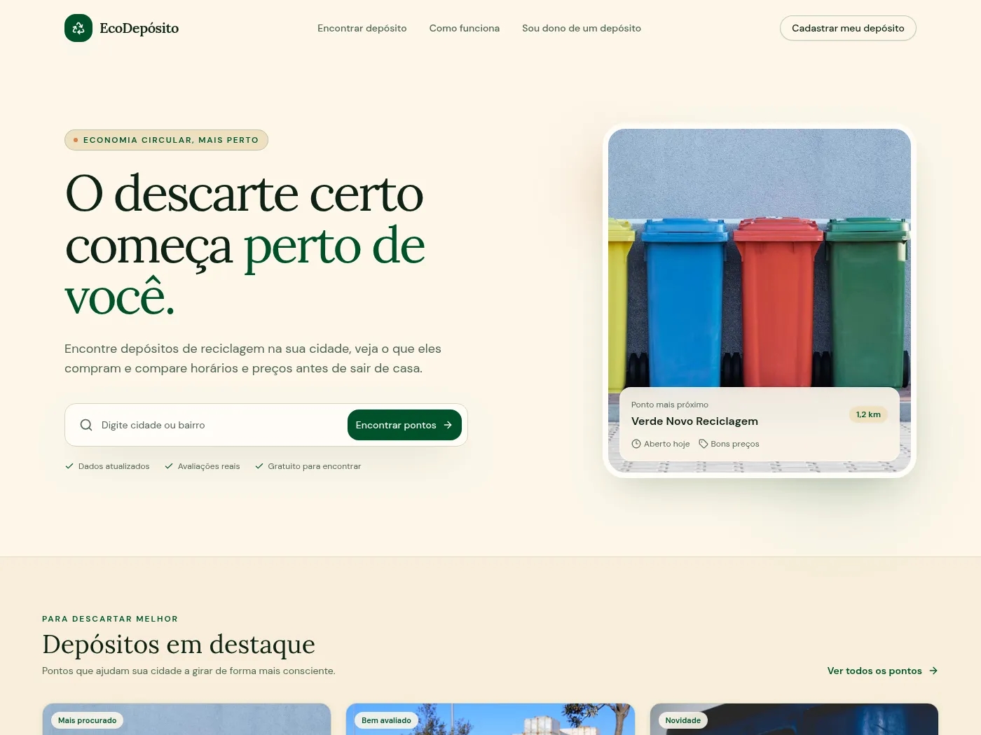 EcoDepósito Finder