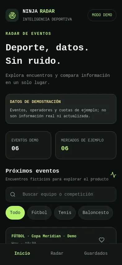 NinjaRadar Sports Intel
