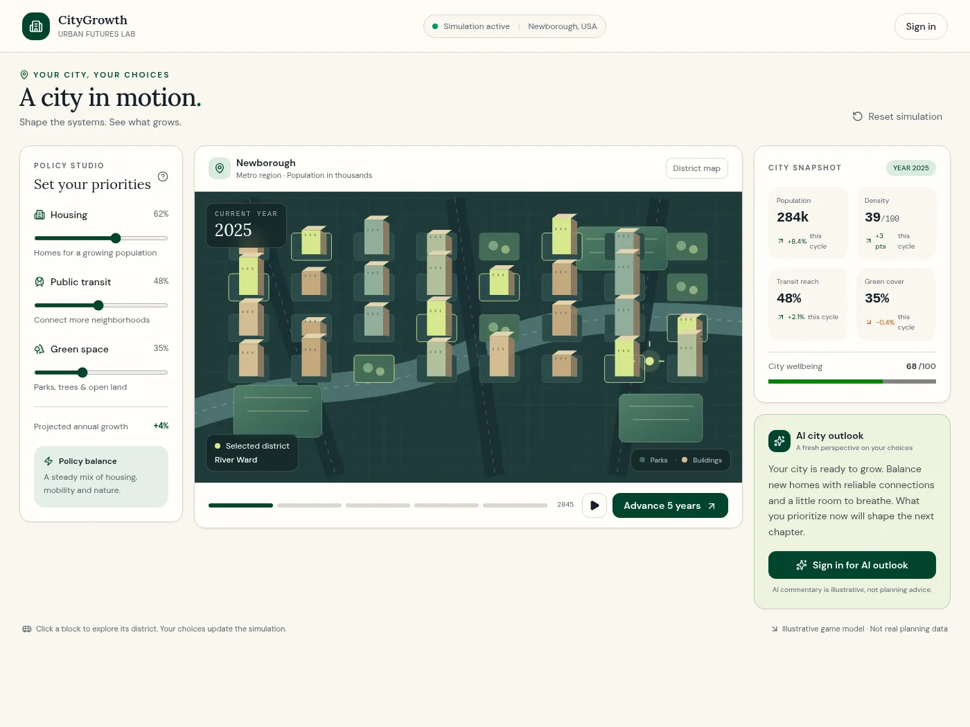 CityGrowth AI Visualizer