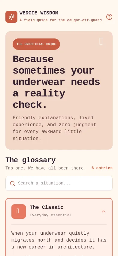 Wedgie Wisdom