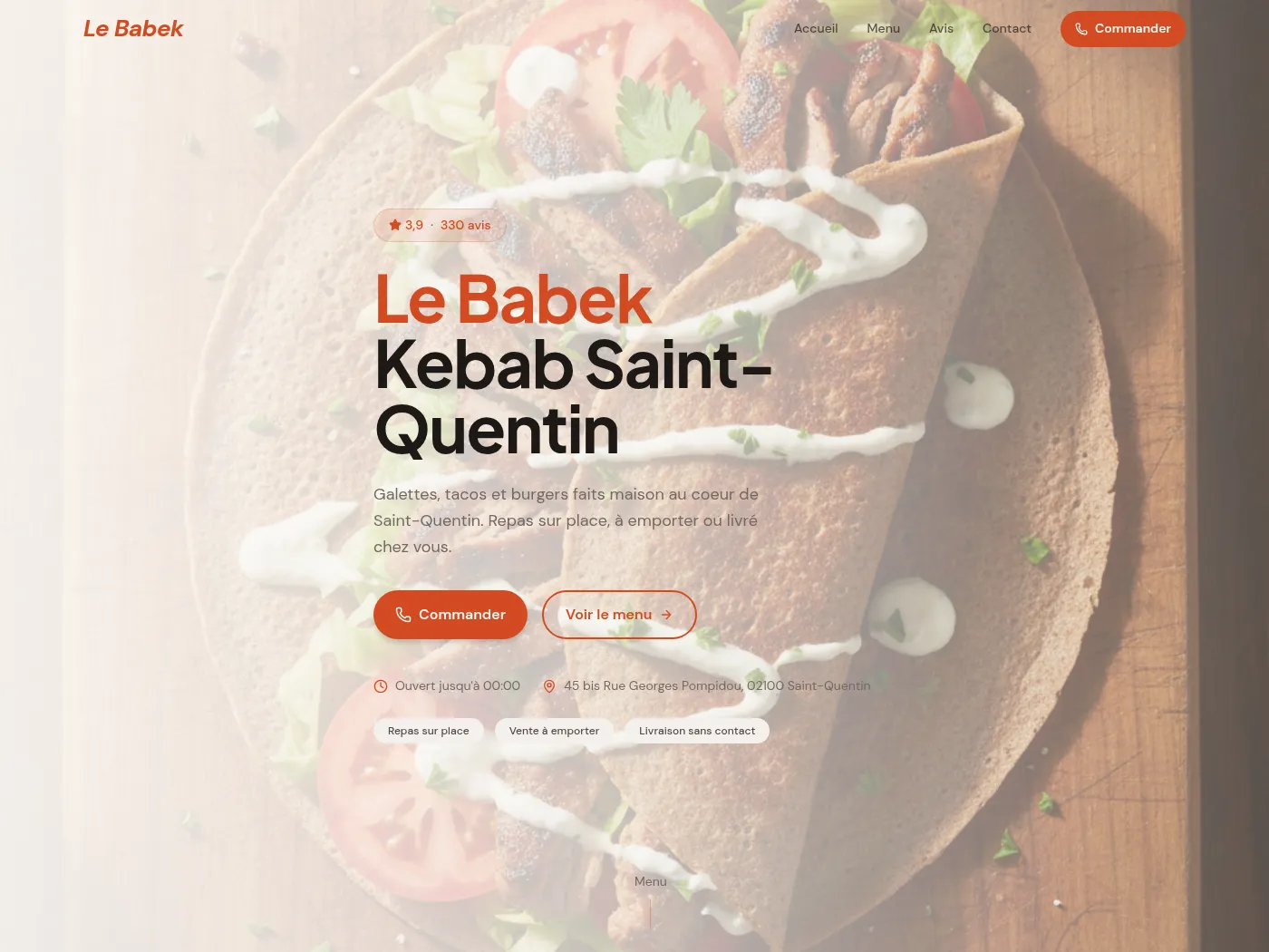 Le Babek Restaurant Site