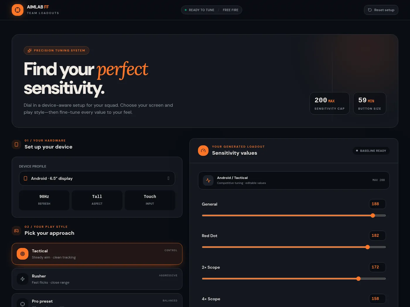Pro Sensitivity Generator