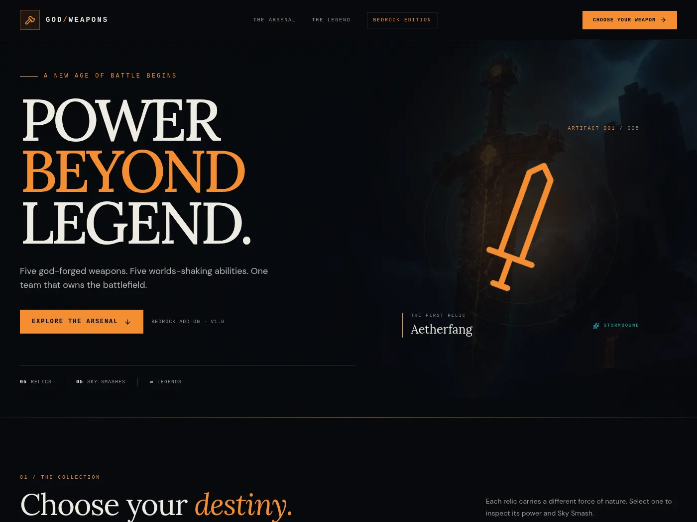 God Weapons Add-On