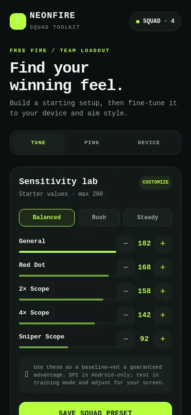 NeonFire Gamer Toolkit