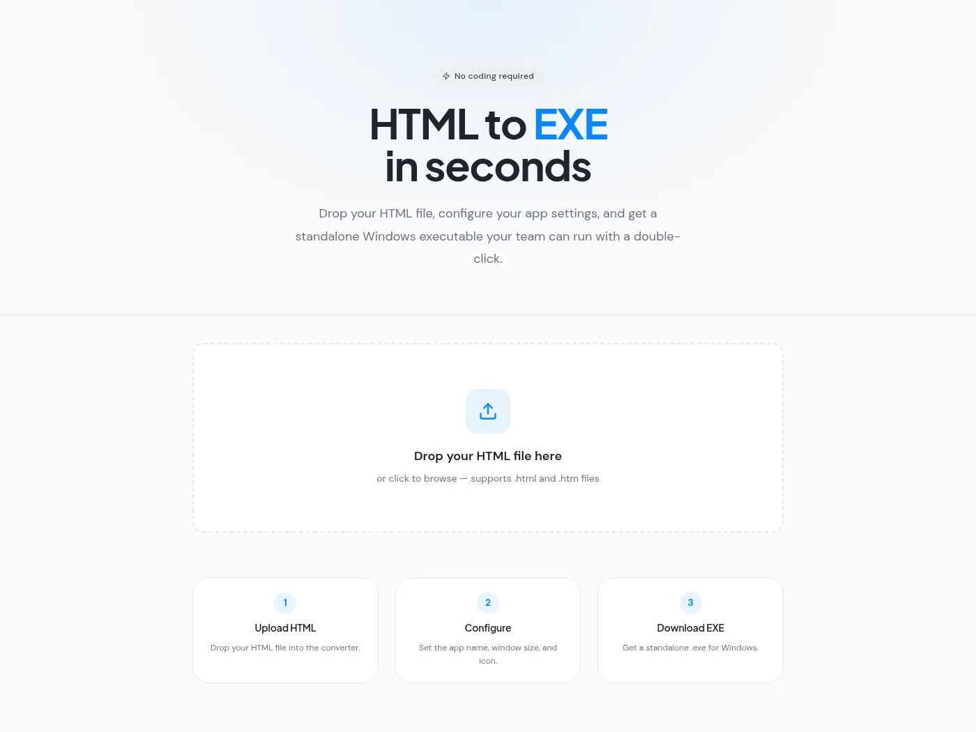 HTML to EXE Converter