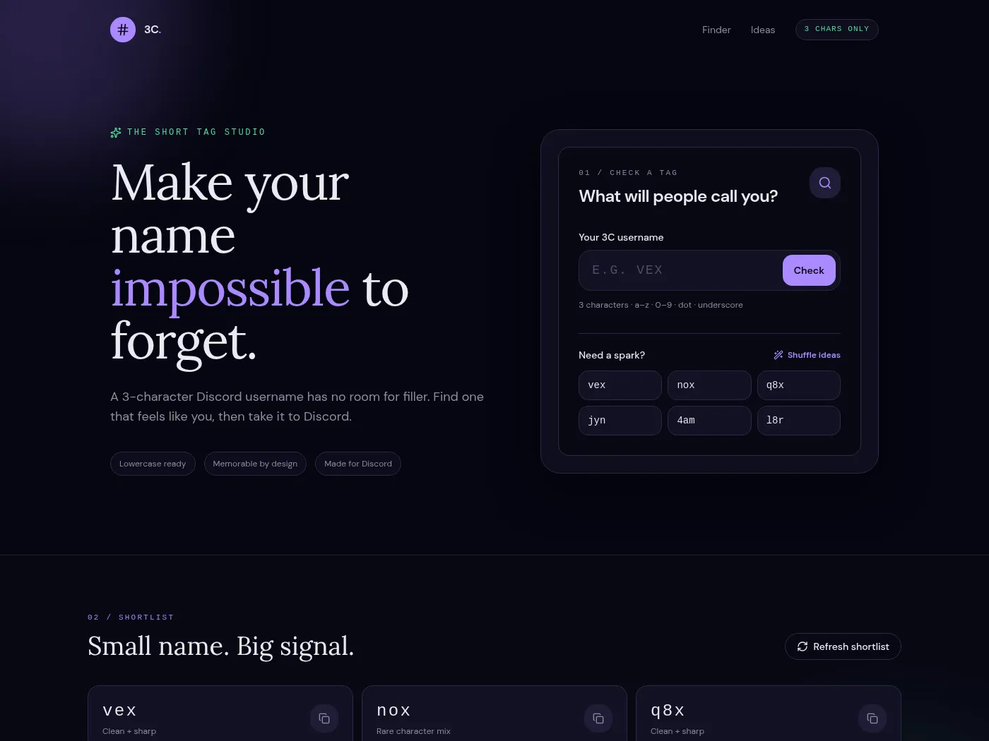 Discord 3C Username Bot