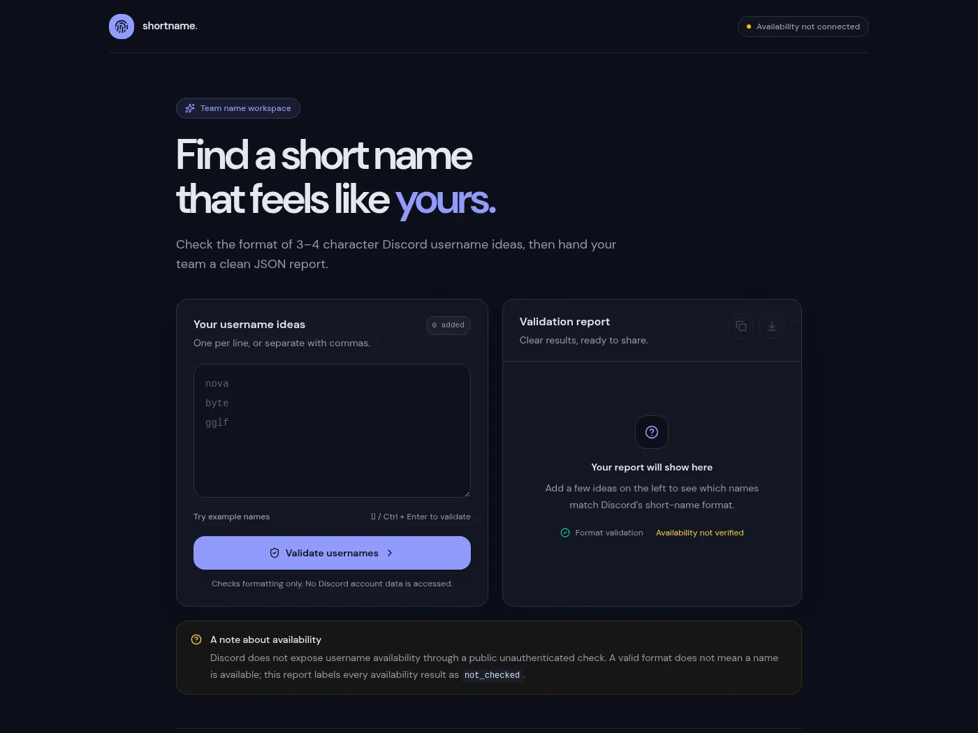 Discord Name Checker