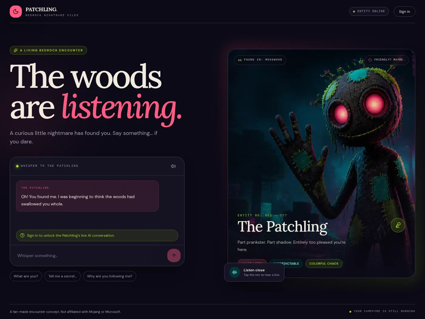 AI Entity Horror Addon