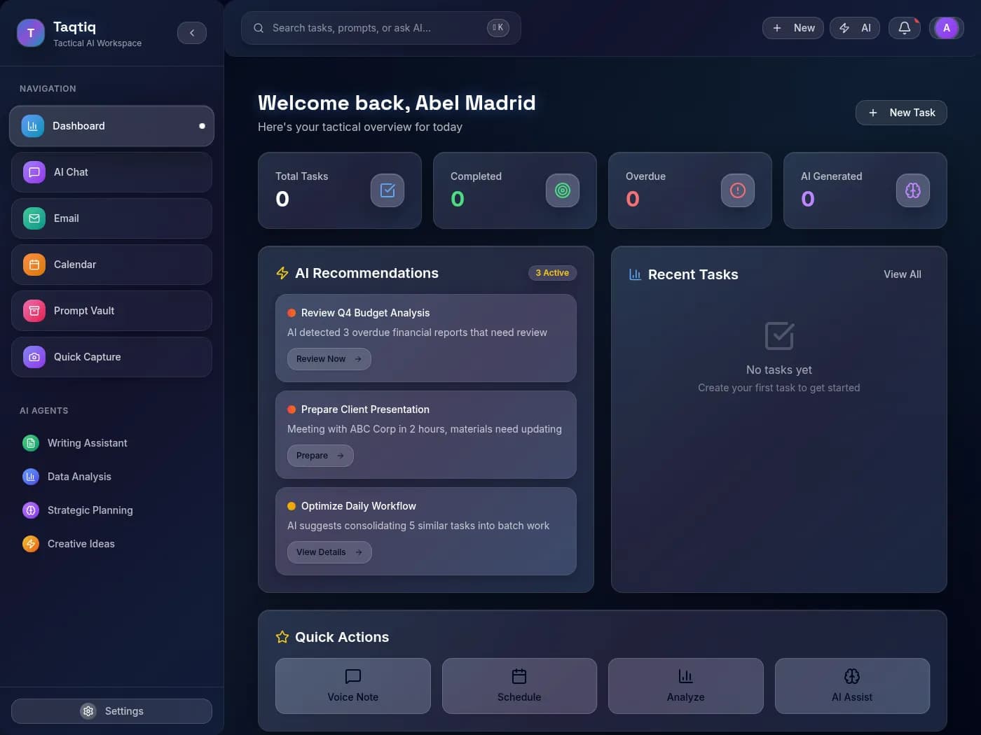Taqtiq: Tactical AI Workspace for Operators