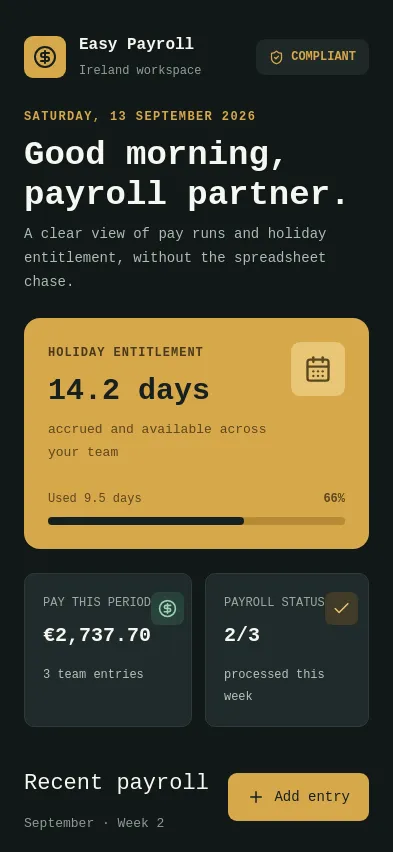 Easy Payroll Tracker