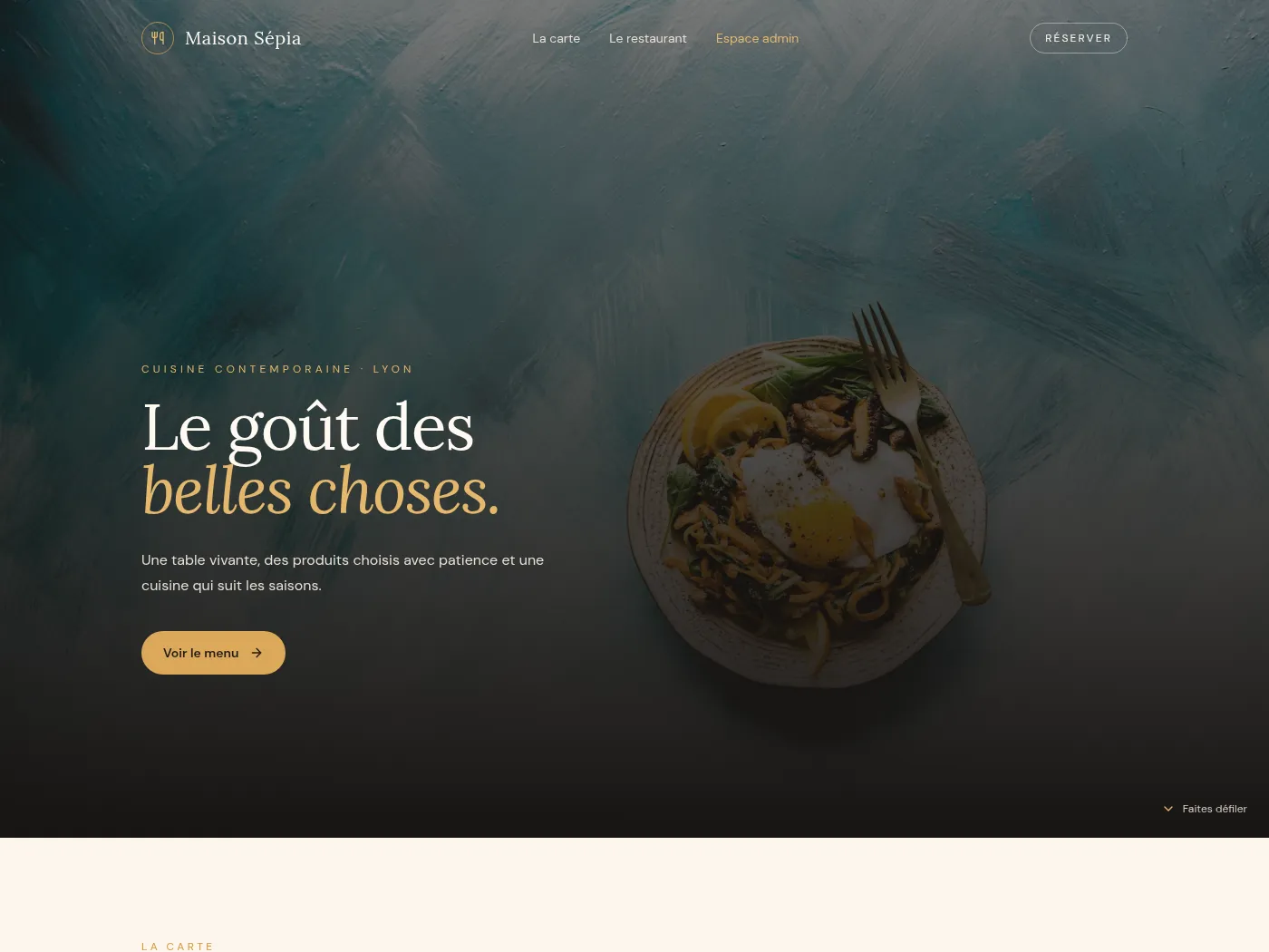 Menu Digital Gourmet