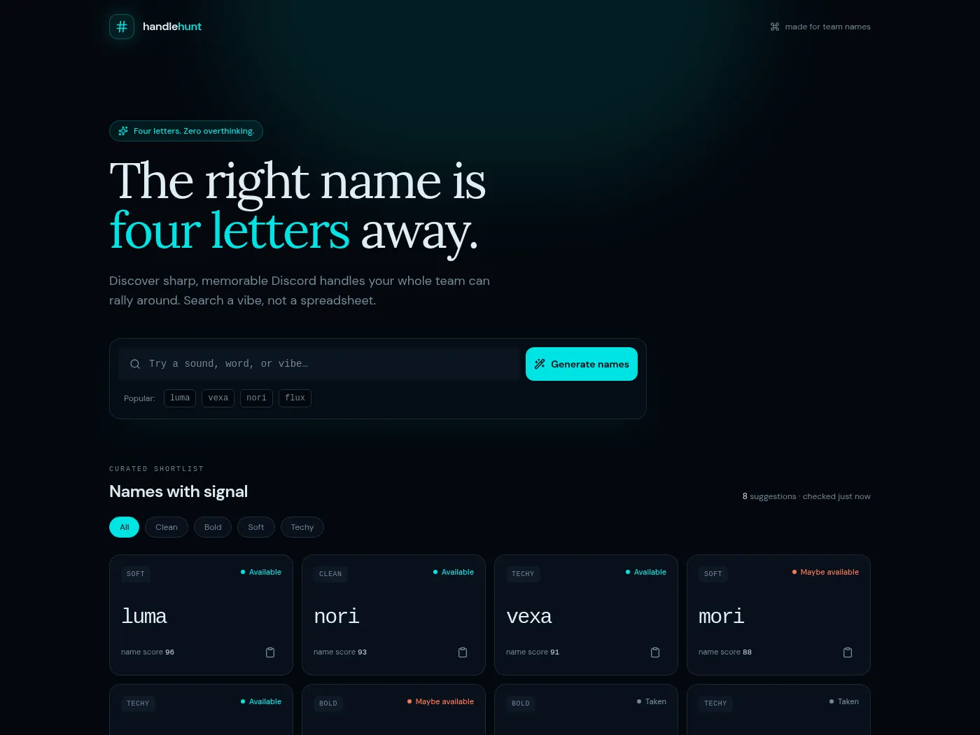 Discord Name Finder