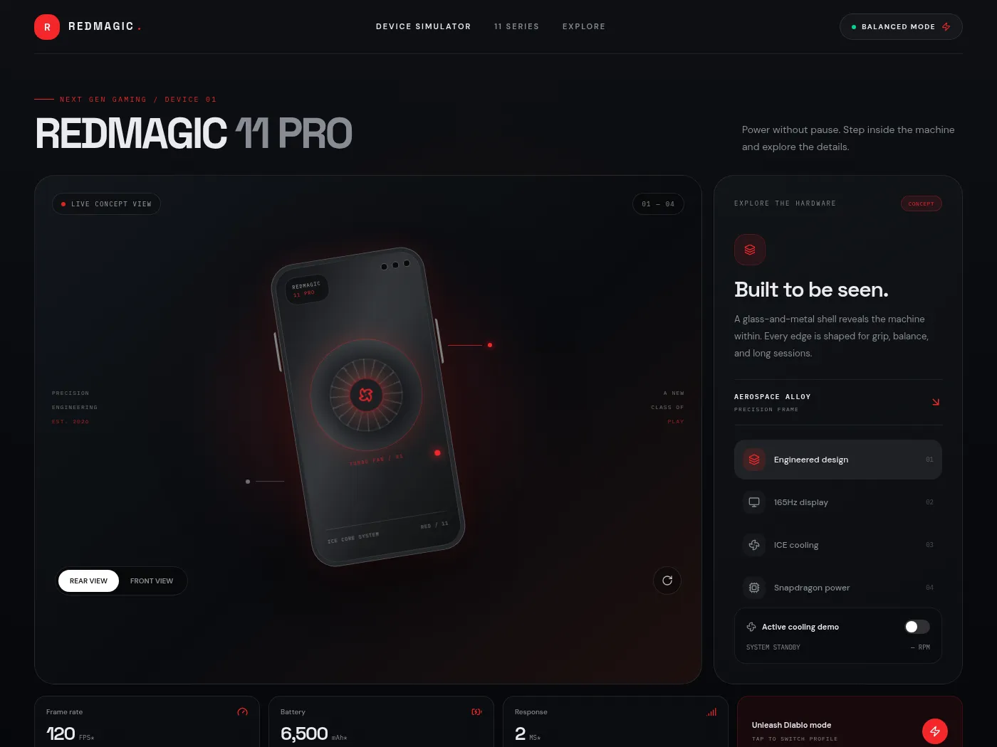 Redmagic 11 Pro Simulator