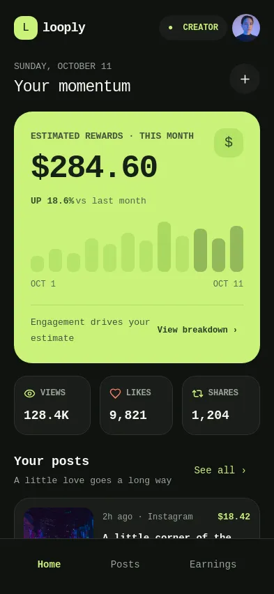 AI Viral Rewards App