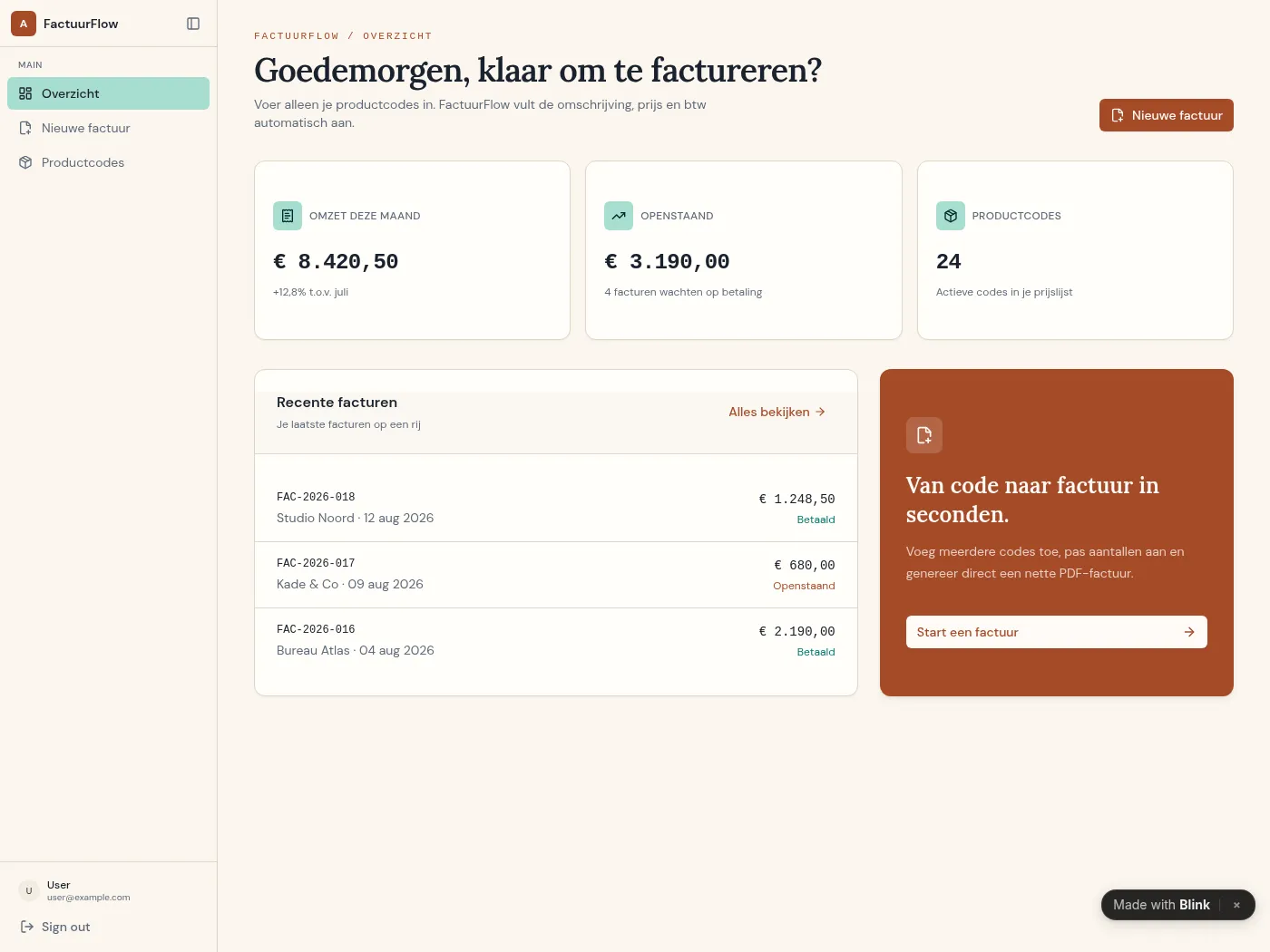 Code Invoice Maker