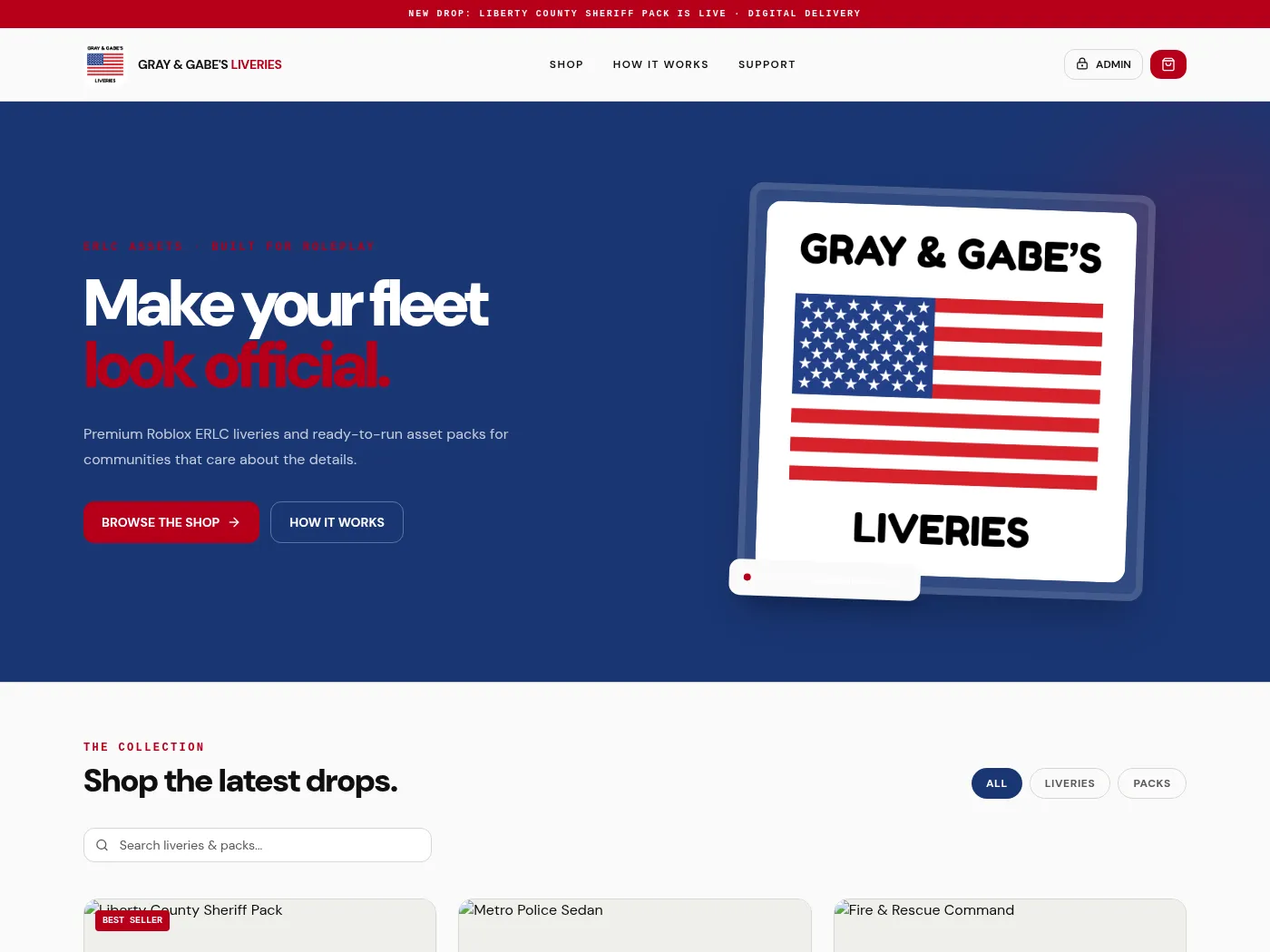 Gray & Gabe's Liveries Shop