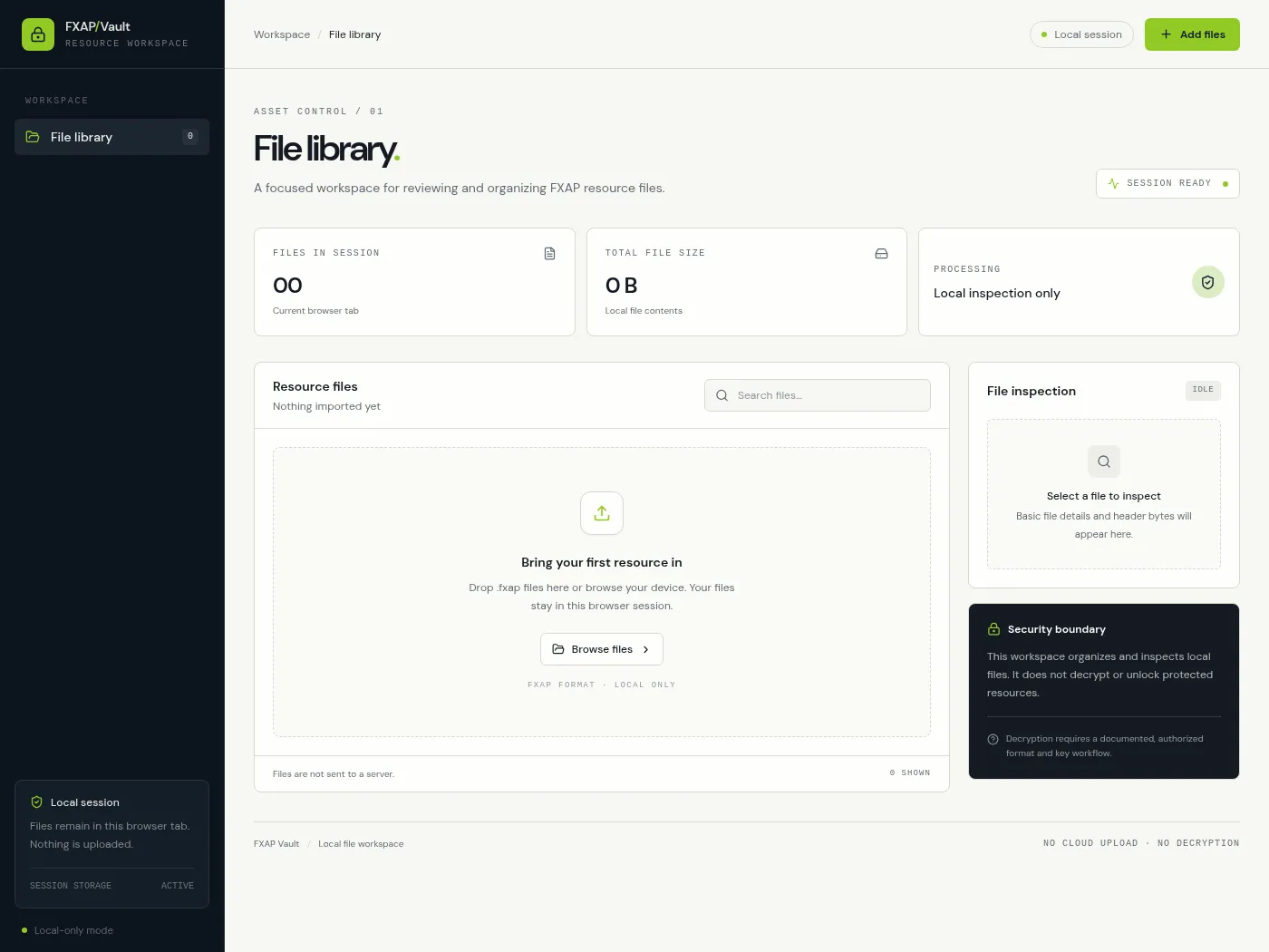 FXAP File Manager