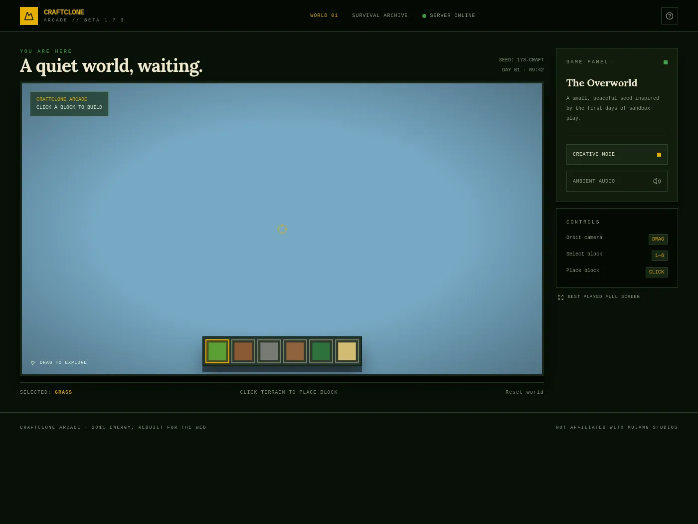 CraftClone Arcade
