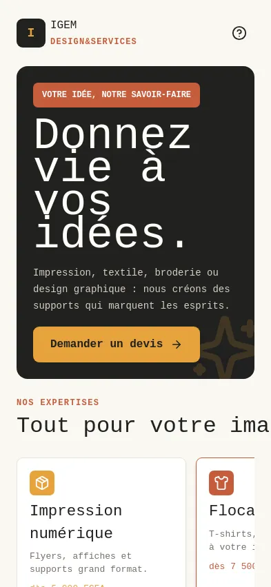IGEM Design Mobile