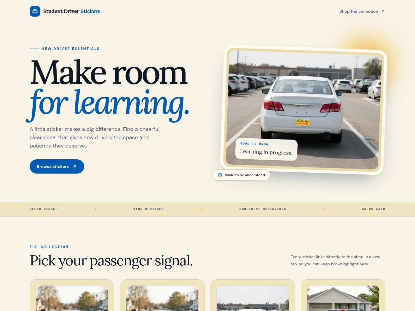 Student Driver Stickers Hub