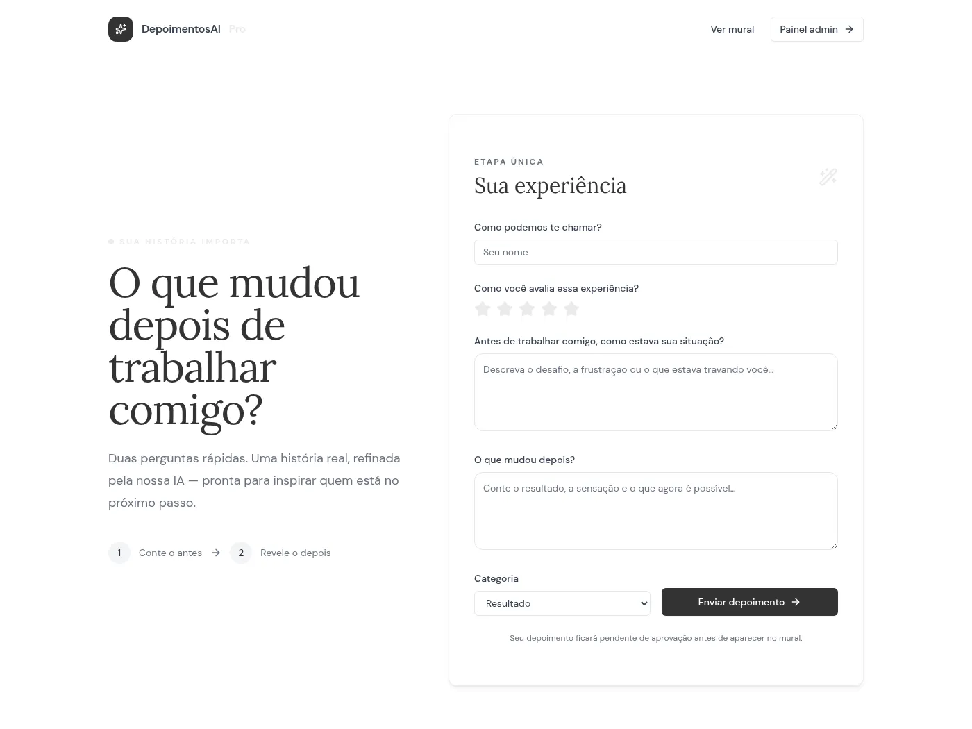 DepoimentosAI Pro