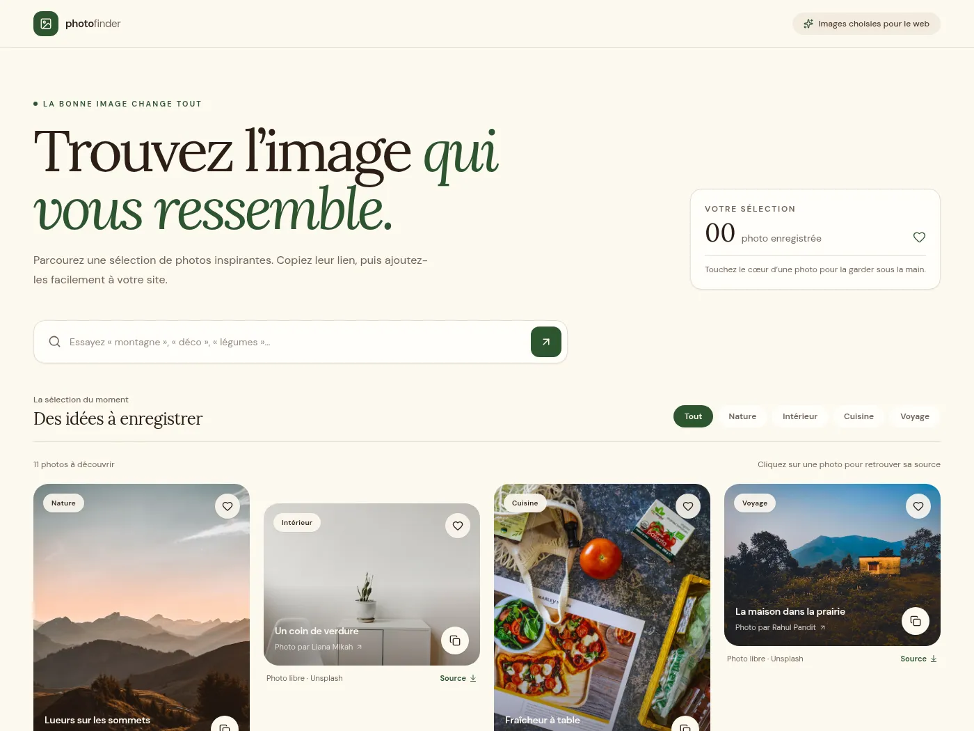 Photo Finder Web App