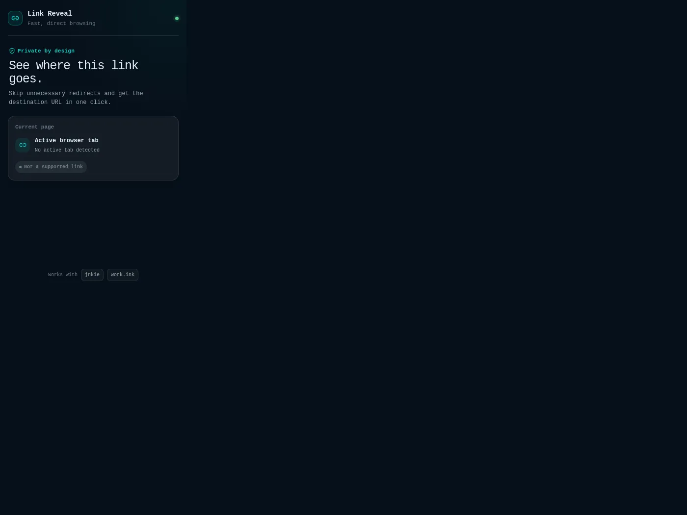 Link Reveal Extension