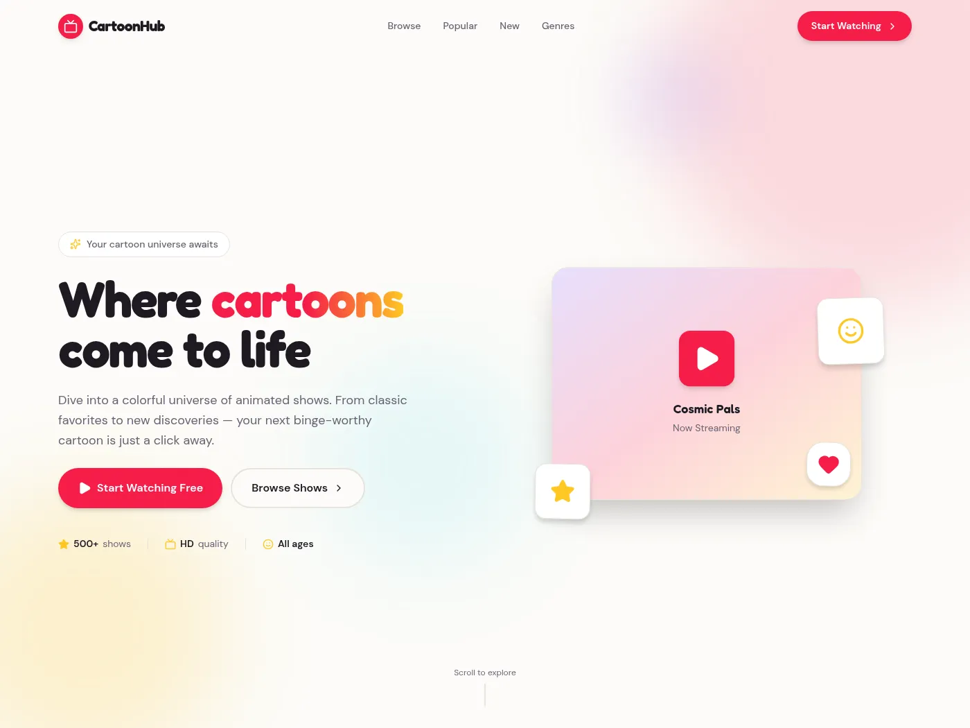 CartoonHub Website