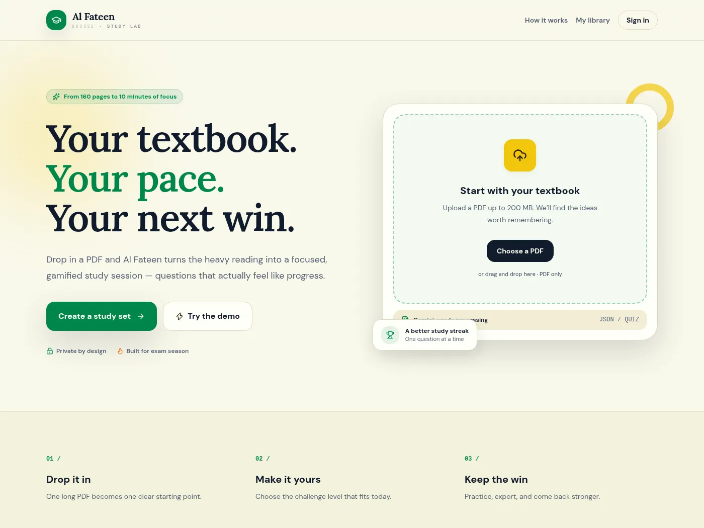 Al Fateen Quiz Platform