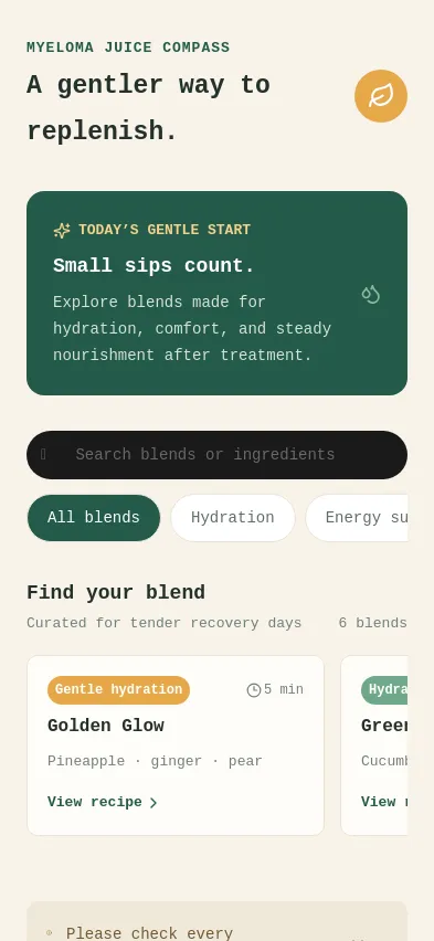 Myeloma Juice Compass