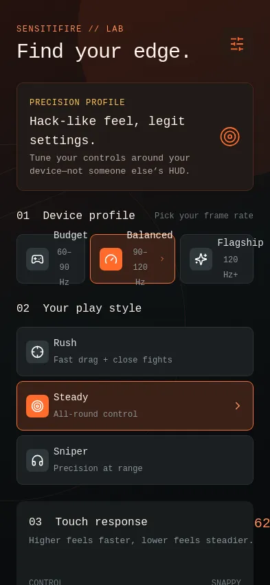 SensitiFire Mobile
