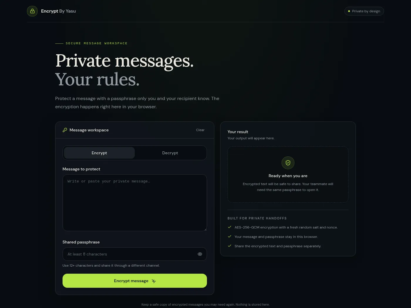 Encrypt By Yasu
