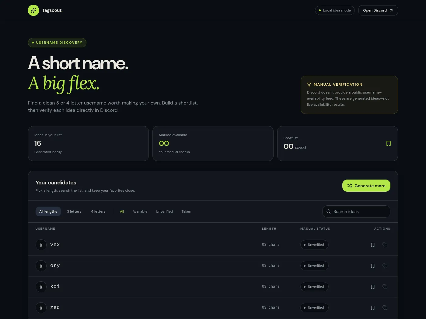 Discord Tag Hunter