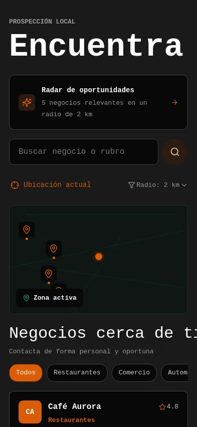 Nearby Client Finder