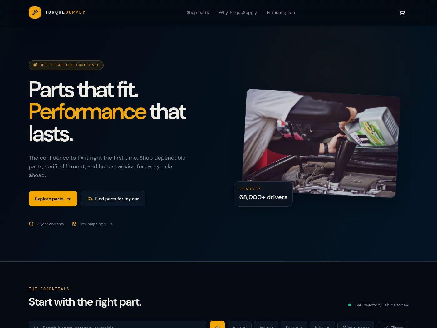 AutoParts Web Hub