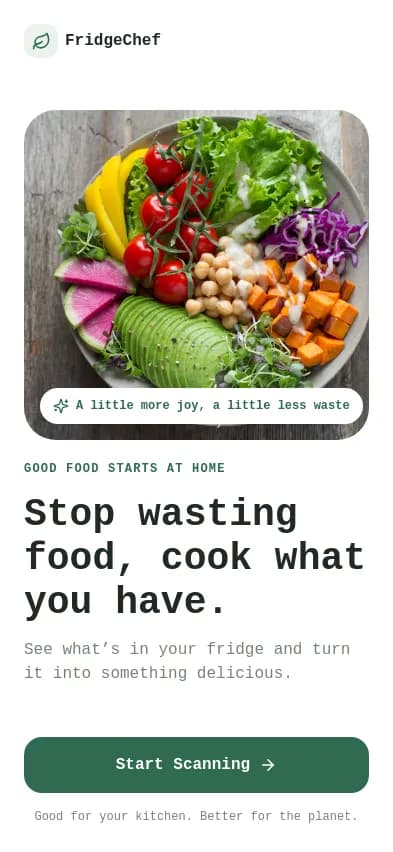 FridgeChef Mobile App