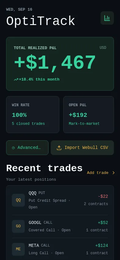 OptiTrack Analytics