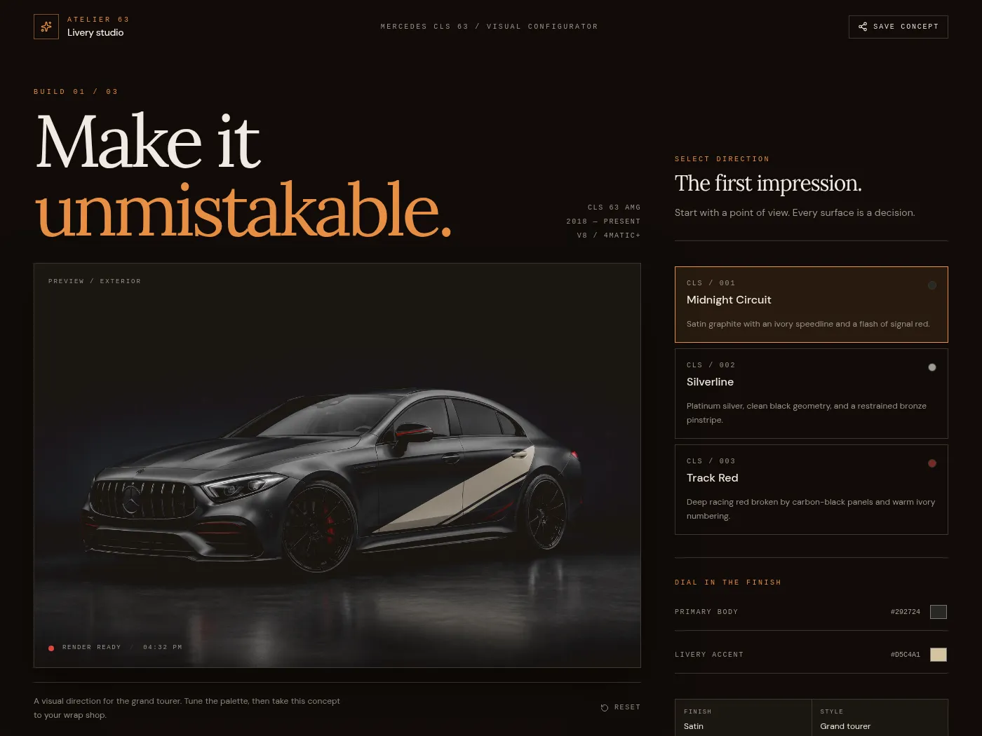 CLS 63 Livery Designer