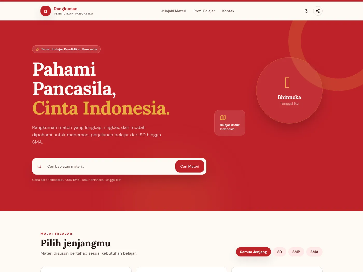 Rangkuman Pancasila Edu