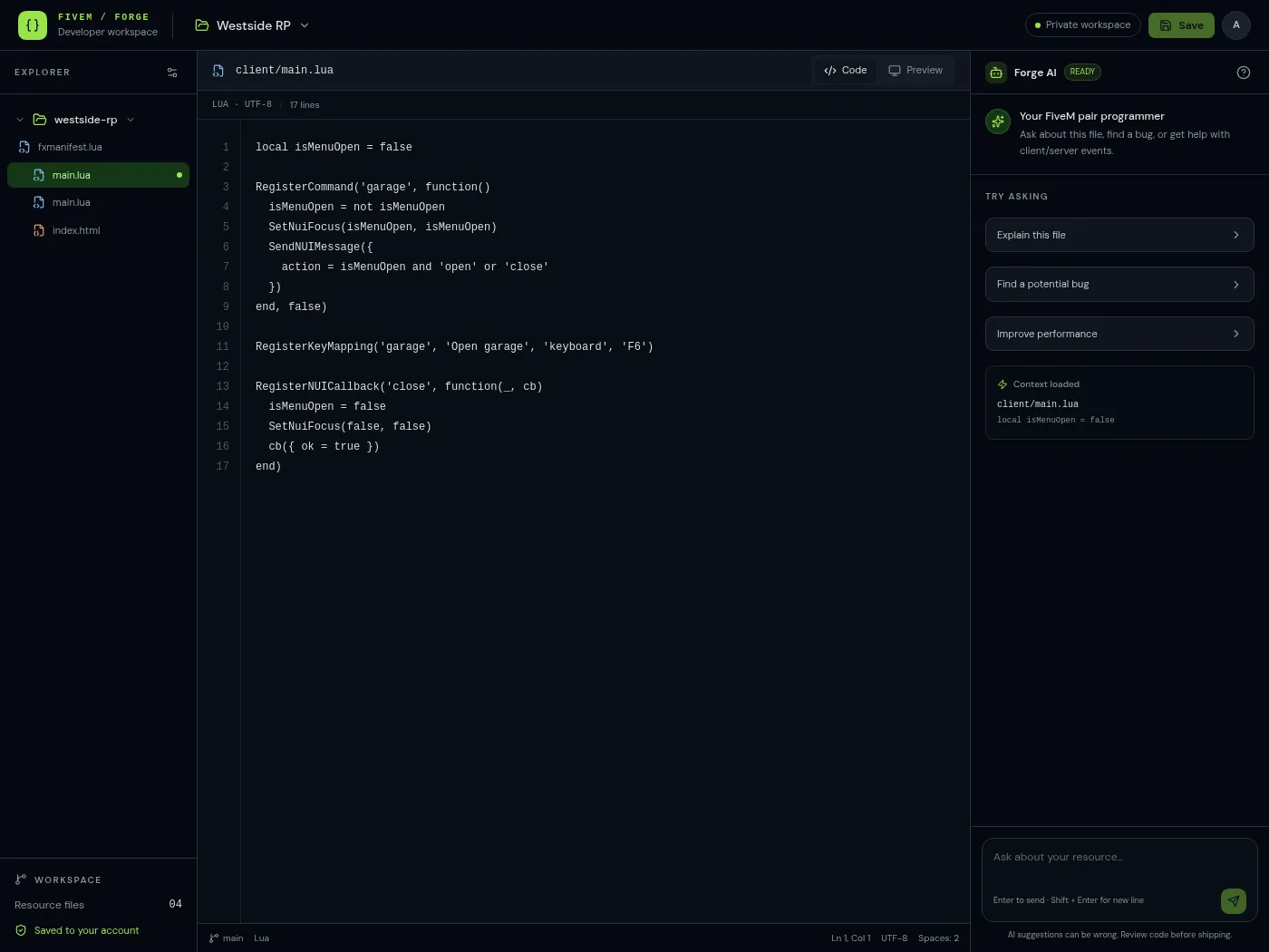 FiveM Dev AI Workspace
