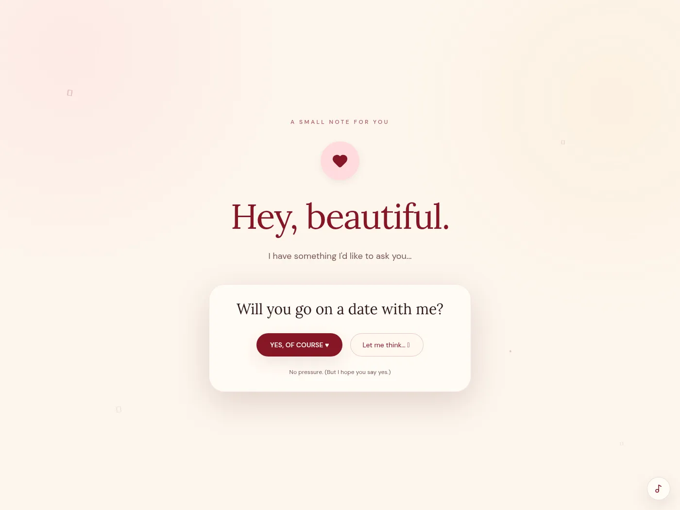 Romantic Date Invitation