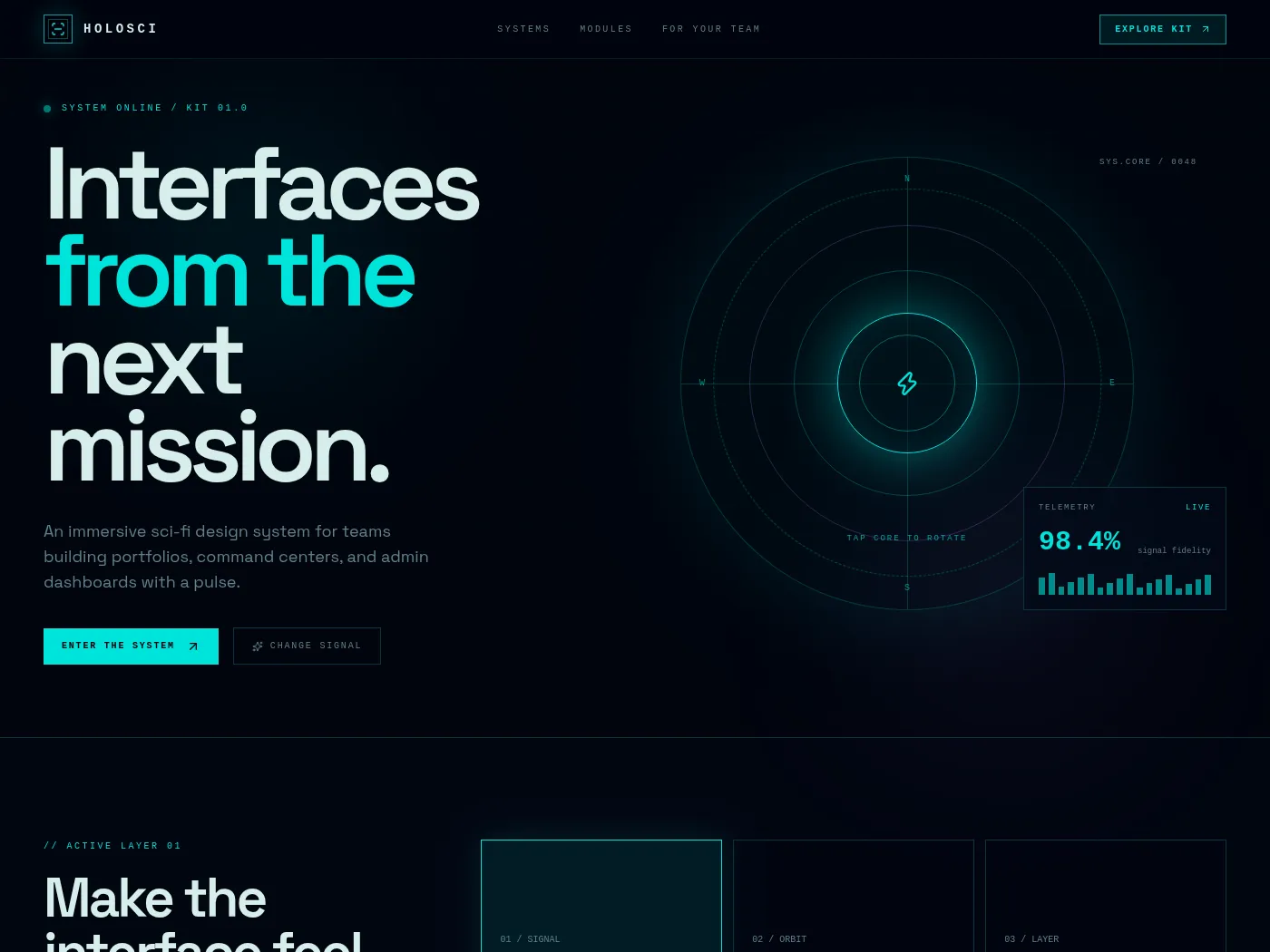 HoloSci UI Kit
