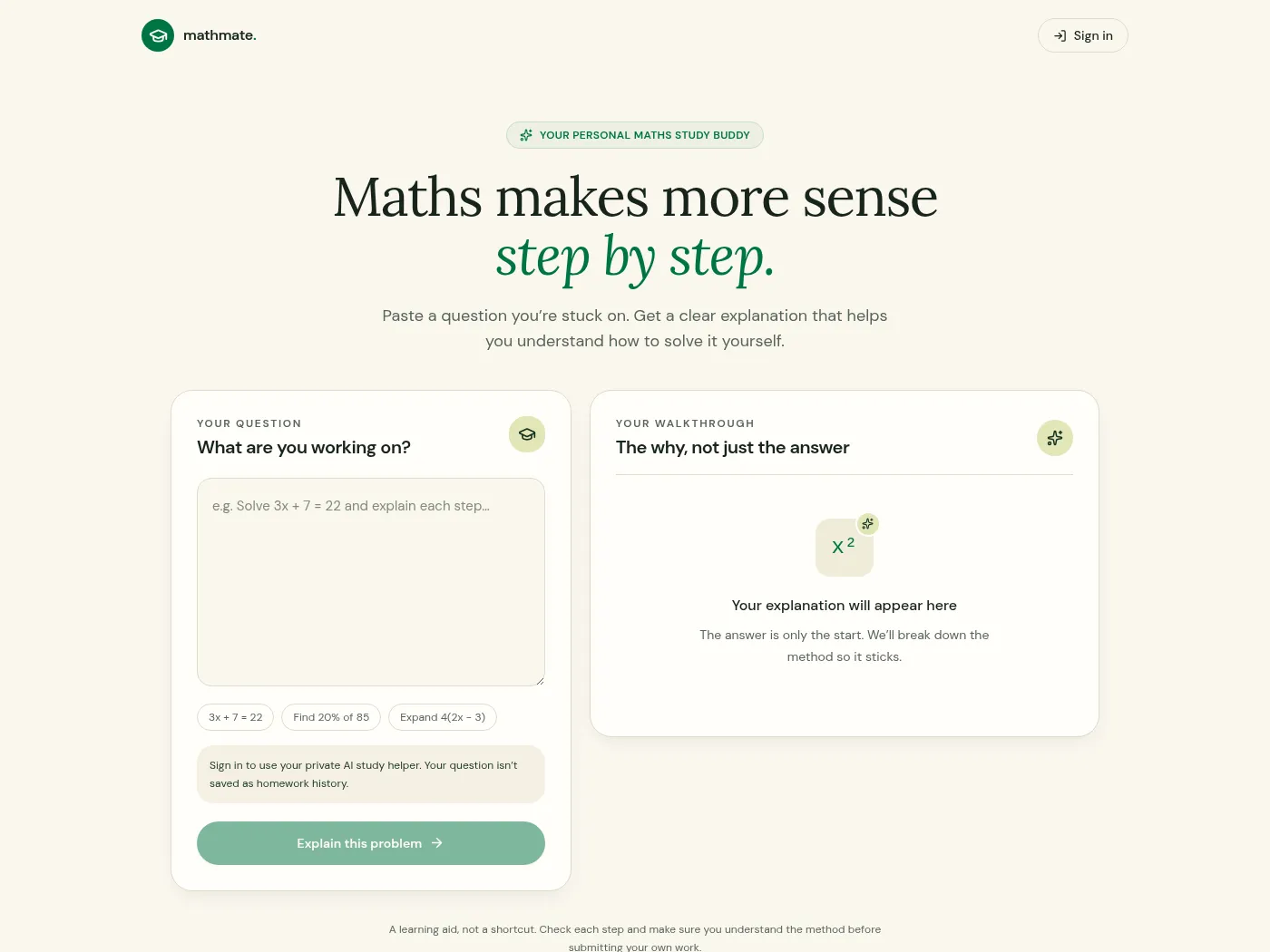 SparxMath Assistant