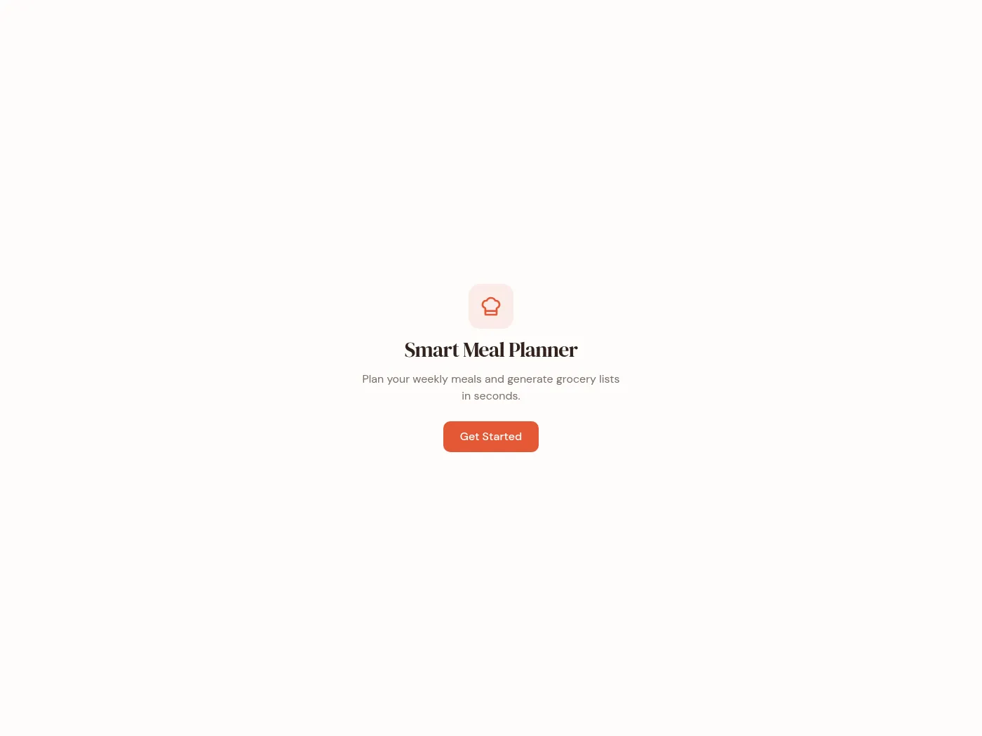 Smart Meal Planner