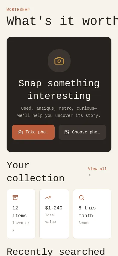 WorthSnap AI